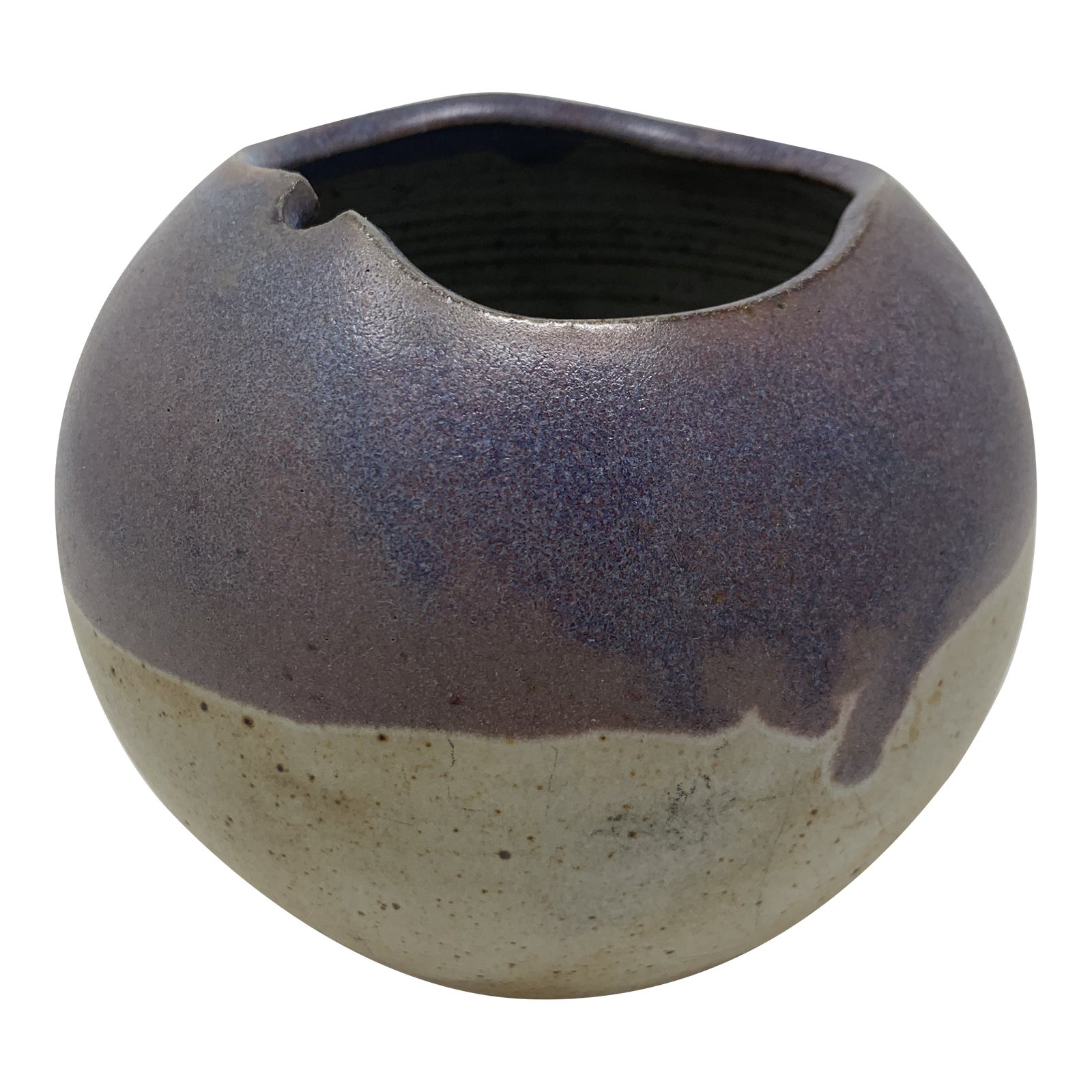 1960s Circular Ceramic Vase | Chairish