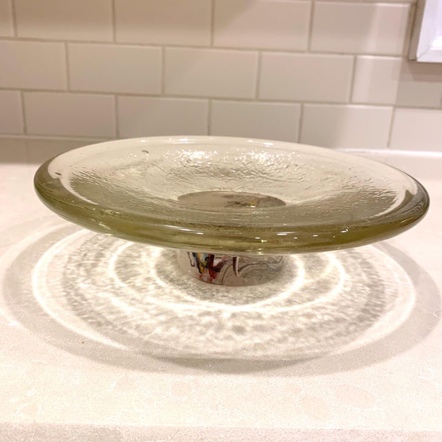 1940s Early Blenko Pedestal Bowl | Chairish