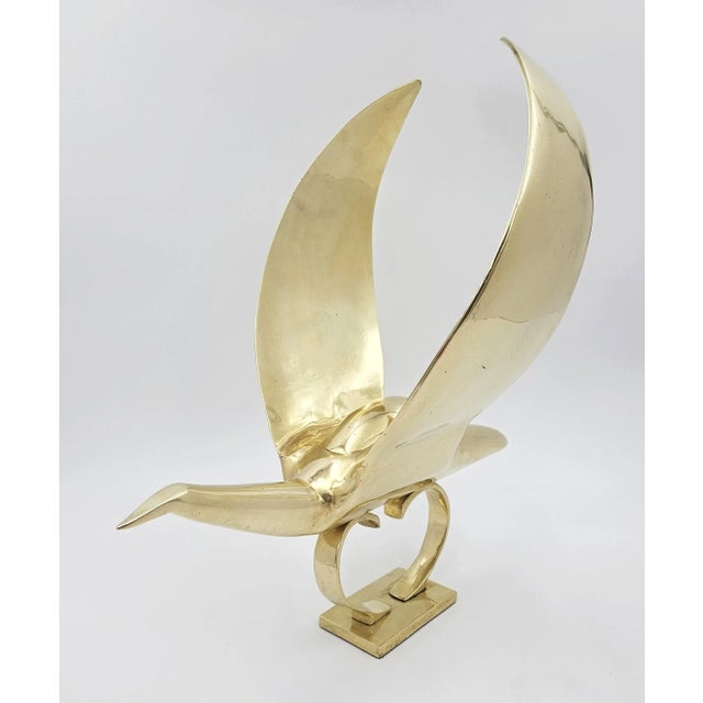 Dolbi Cashier Modernist Brass Bird in Flight Sculpture, Circa 1980 ...