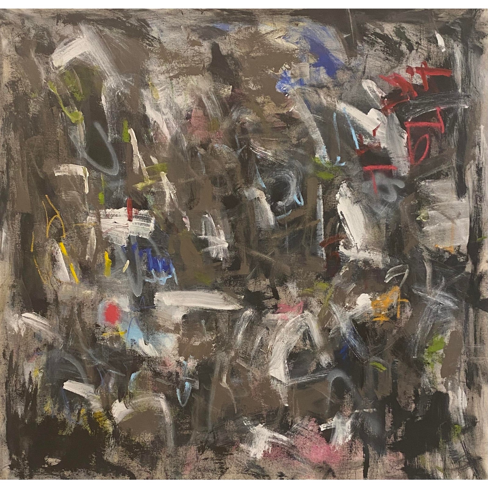 "Mumbo Jumbo" Contemporary Abstract Mixed-Media Painting by Sarah ...