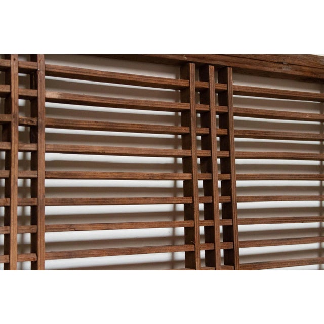 Kelani Aged Asian Lattice Window Panel | Chairish