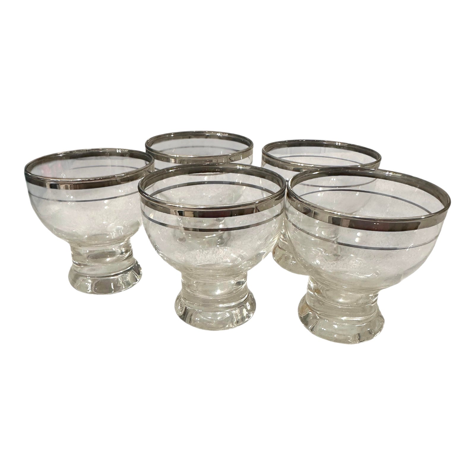 1950’s Javit Crystal Young Love Pattern Cocktail Glasses a Set of 5 ...