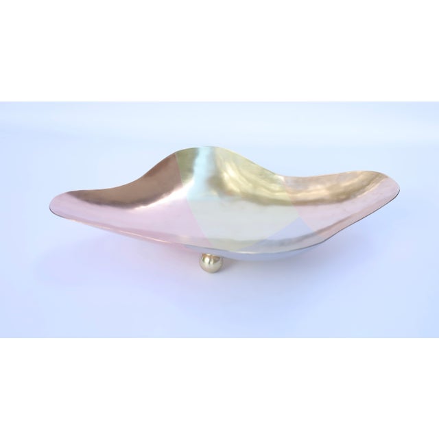 1950s Mexican Mixed Metal Amorphic Centerpiece Bowl | Chairish