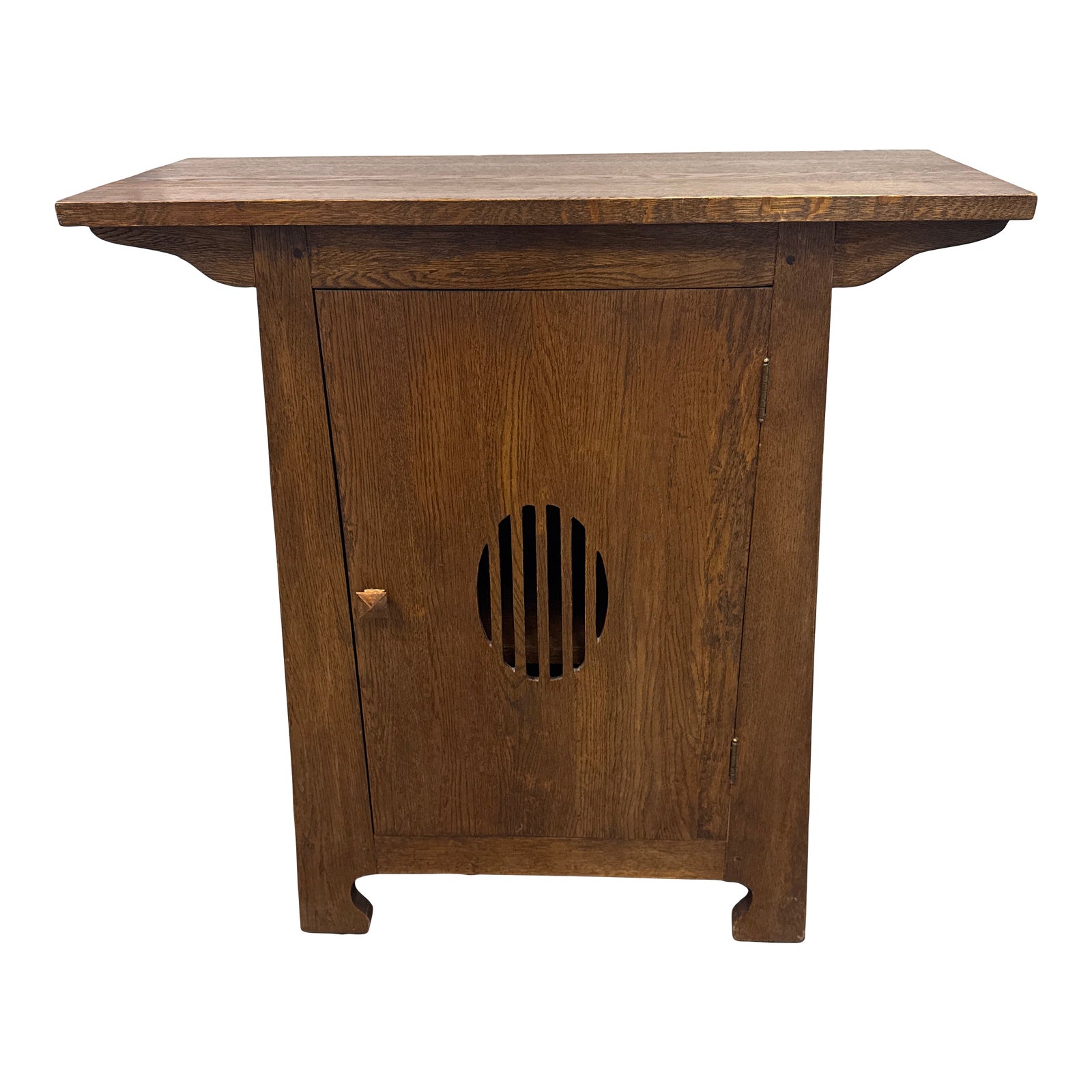 Early 20th Century Limbert Oak Wood Cellarette | Chairish