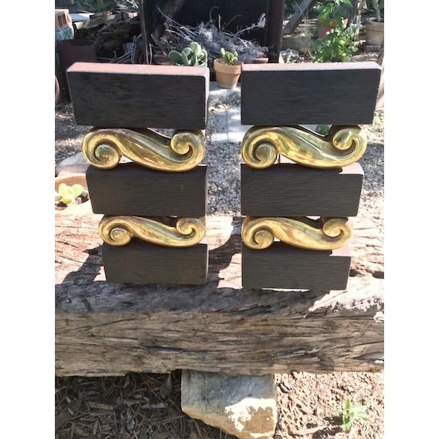 1940s Donald Deskey Design for Bennett Metal Works Modernist Brass and ...