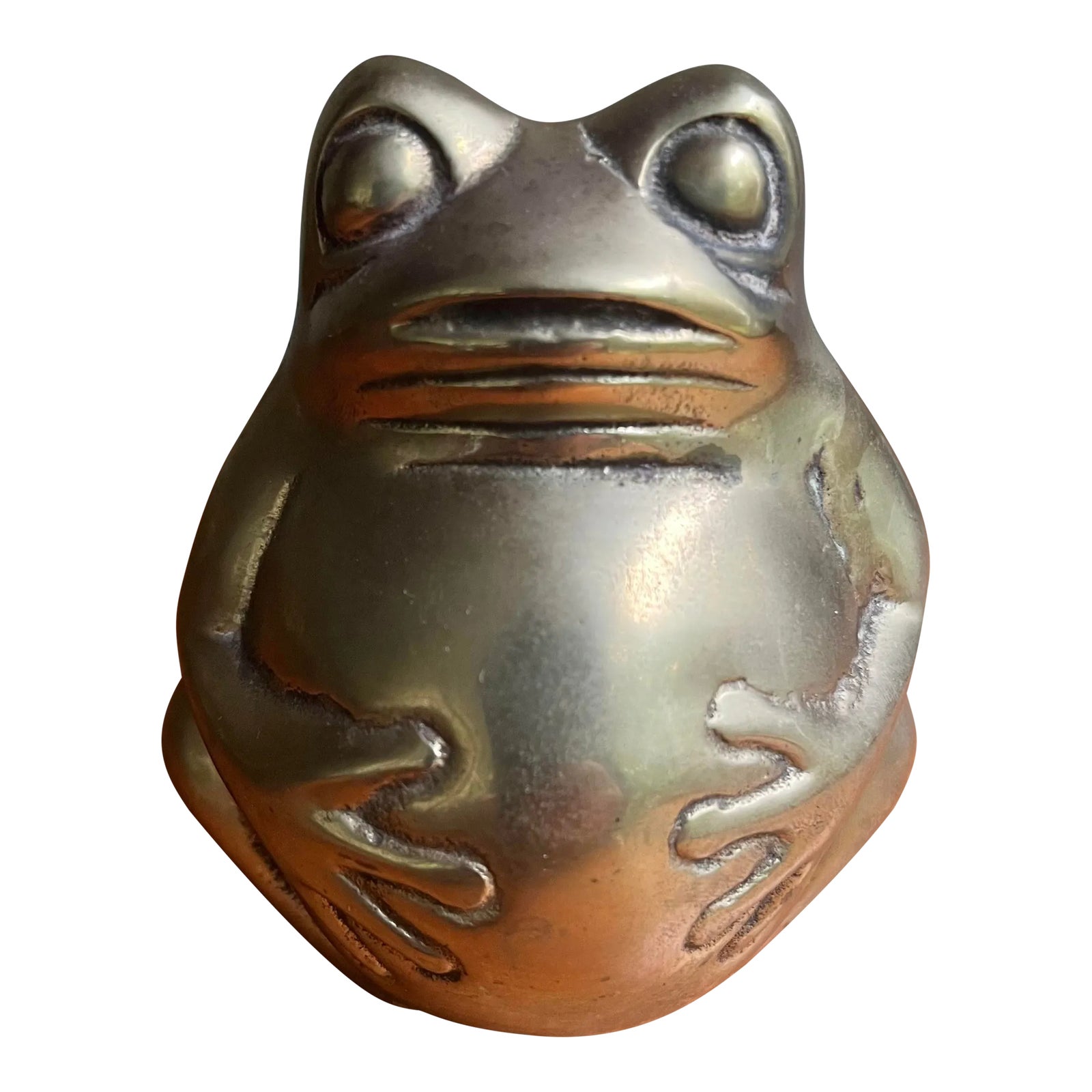 Brass Frog Decorative Mid Century Accent / Paperweight | Chairish