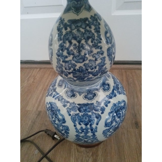 Early 21st Century Ralph Lauren Blue/White Double Gourd Chinoiserie ...