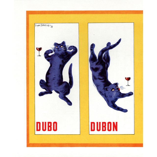 1937 French Alcohol Advertisement Print for Dubonnet for the Cat Lover ...