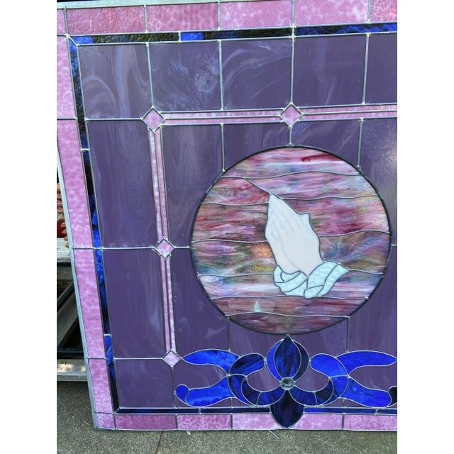 Early 20th Century Church Architectural Ornament Stain Glass Altar ...