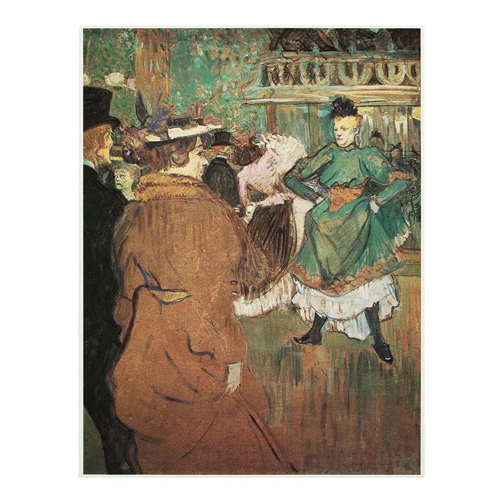 1977 After Henri Toulouse-Lautrec "Quadrille at the Moulin Rouge ...