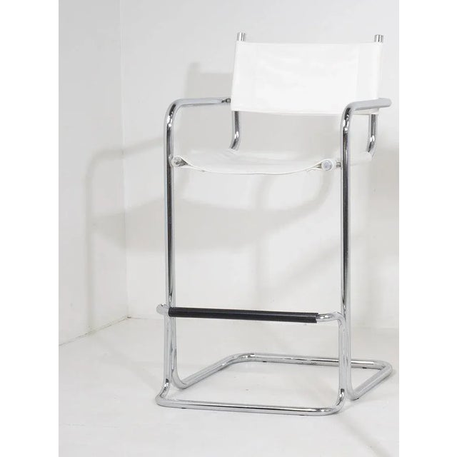 1970s Mart Stam Style Tubular Cantilever Bar Stool | Chairish