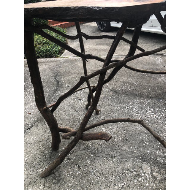 Vintage Twig Console Table | Chairish