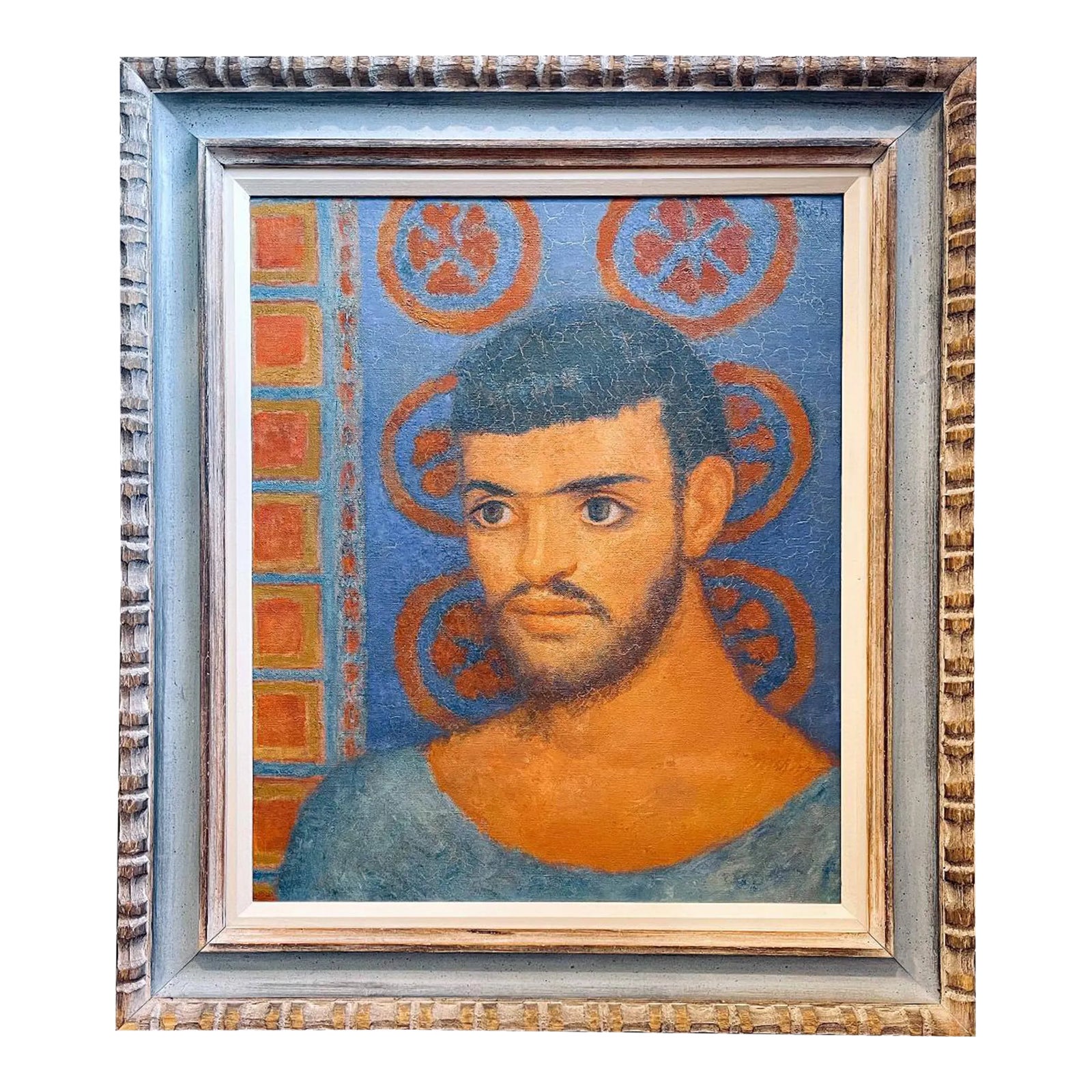 "Young Aegean Islander," Brilliant Painting by Bloch | Chairish