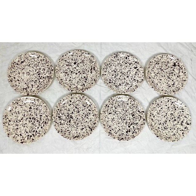 Mid Century the Paden City Pottery Co. Brown Splatter Ware Plates- Set ...