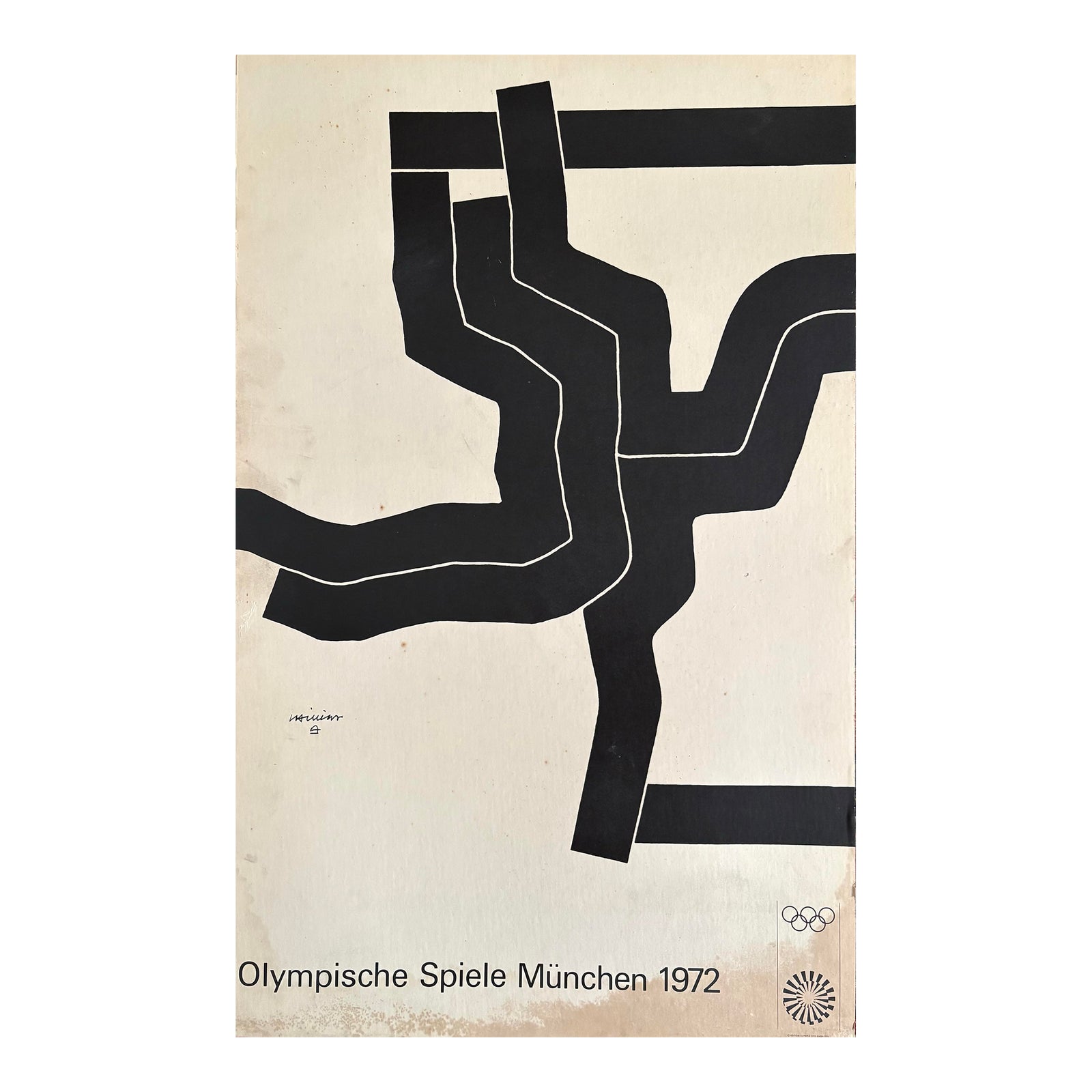 1972 Summer Olympic Games in Munich, Germany. By Eduardo Chillida ...