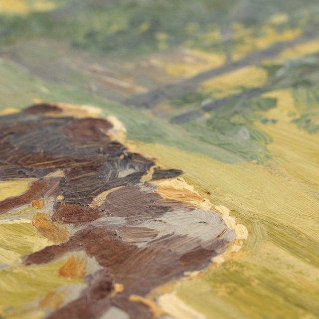 Edward Charles Volkert Pastoral Landscape Painting, Circa 1900 | Chairish