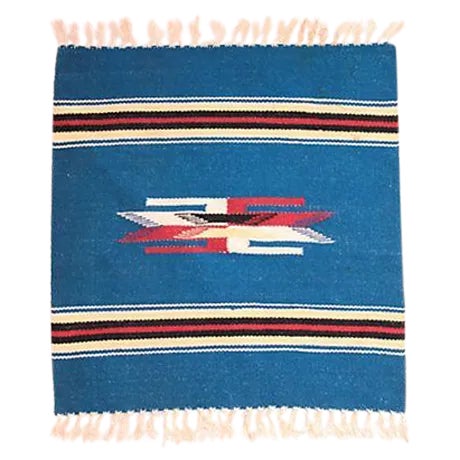 Chimayo Weaving - 1′7″ × 1′10″ | Chairish