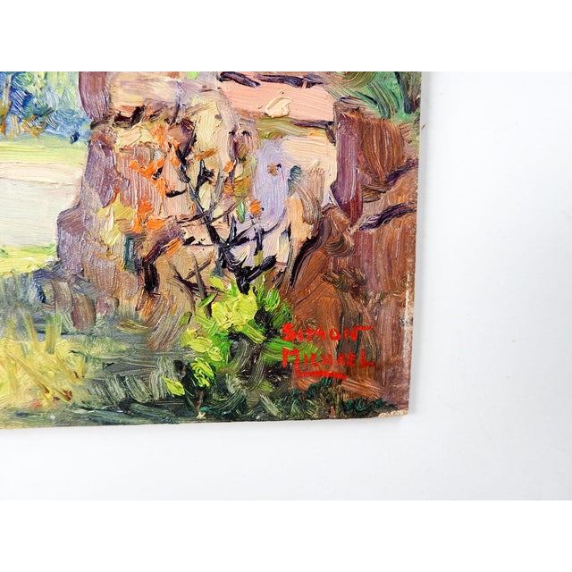 Impressionist Valley Landscape Painting by Simon Michael | Chairish