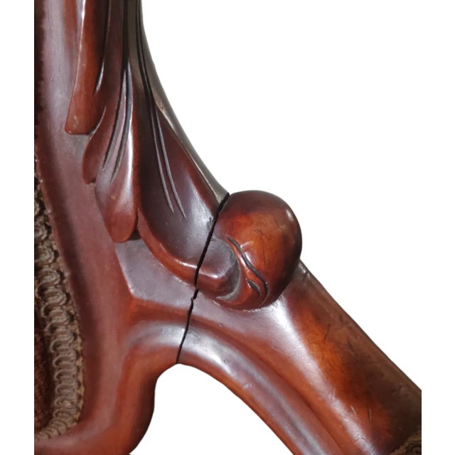 Late 19th Century Victorian Needlepointed Covered Arm Chair in the ...