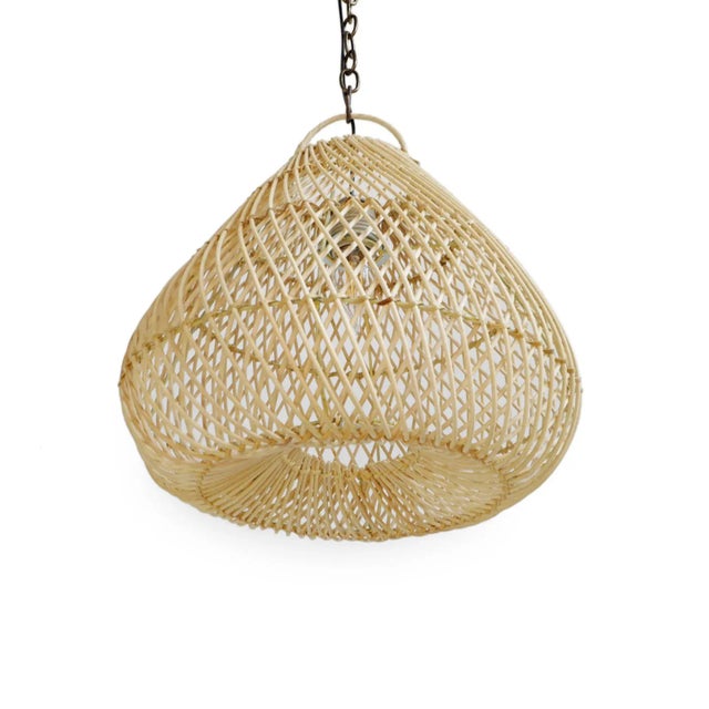 Rattan Donut Drop Lantern | Chairish