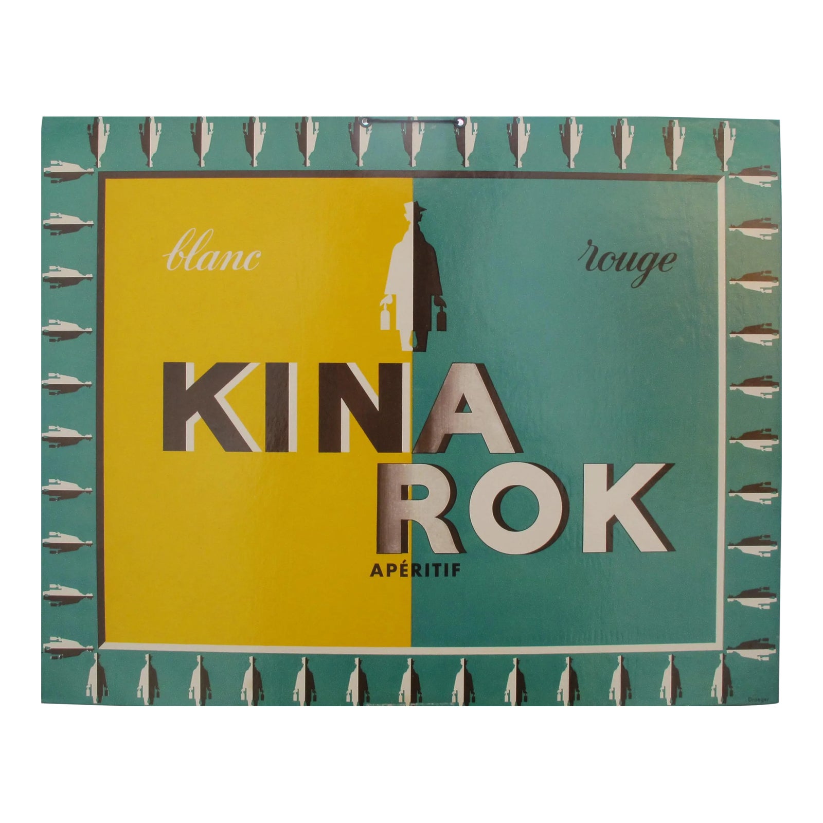 1930s French Art Deco Alcohol Carton, Kina Rok | Chairish