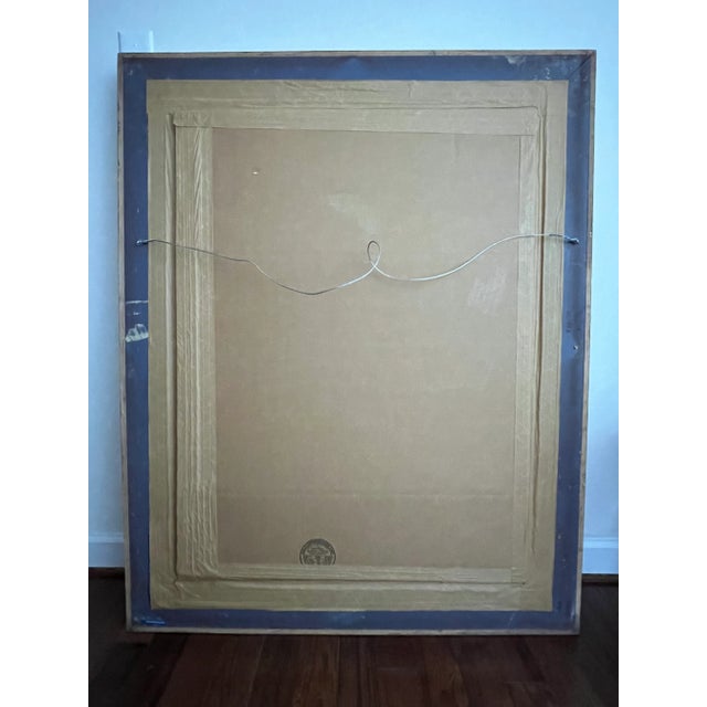 Oversized Late 20th Century Original Signed and Framed Oil Painting of ...