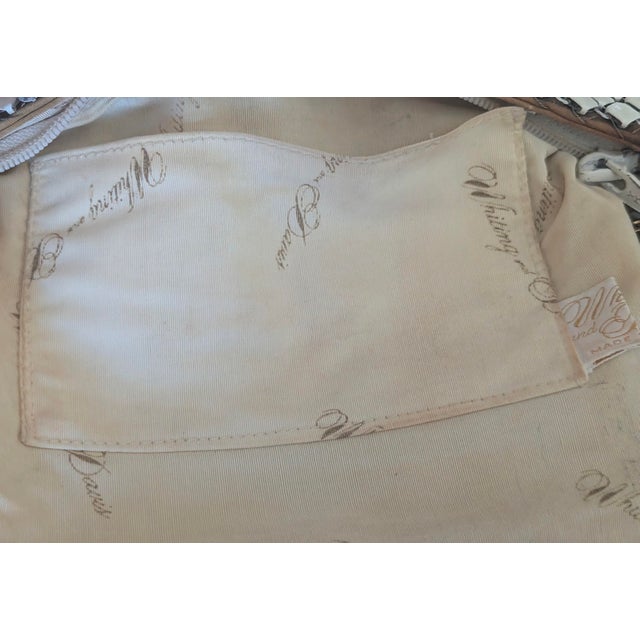 Vintage Whiting & Davis White Mesh Purse With Gold Chain | Chairish