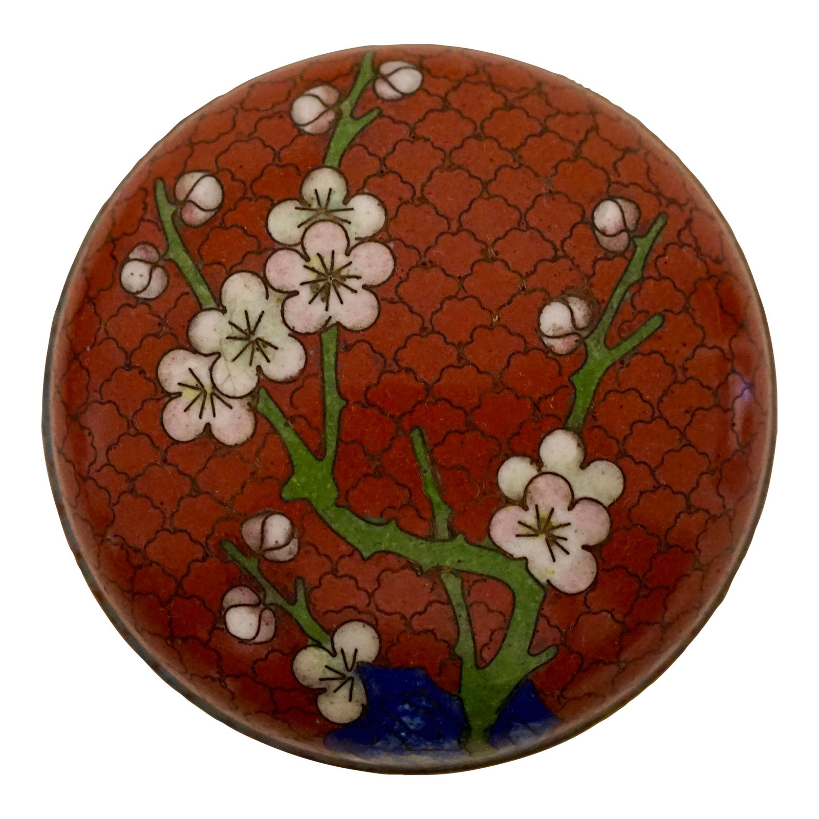 1960s Cloisonné Chinese Pill Box | Chairish