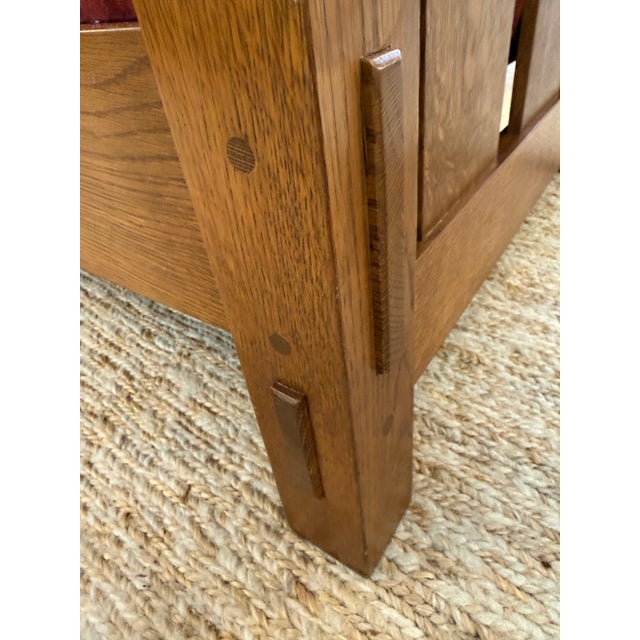 Stickley Mission Oak Wood Arts & Crafts Sofa | Chairish