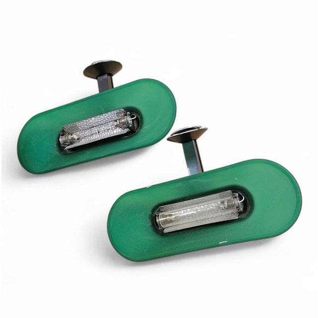 Green Jill Uplighters by Perry King and S. Miranda & G. Arnaldi for ...