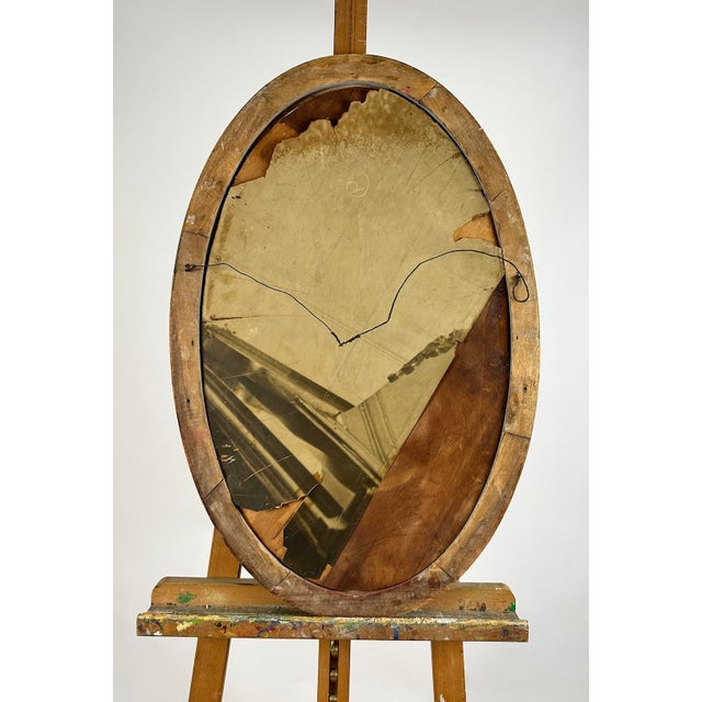 19th Century Male Portrait in Oval Gilt Frame | Chairish