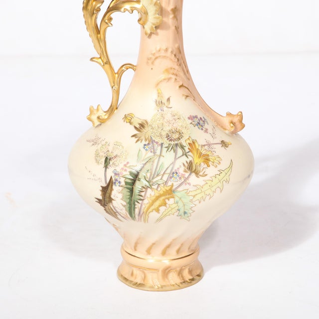 Antique Hand Painted Neoclassical Porcelain Vase by A. Stowell Boston ...
