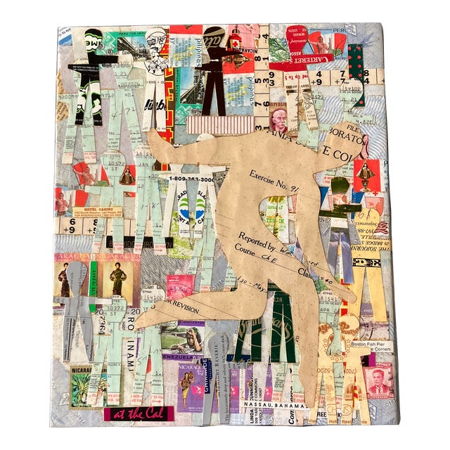 Contemporary Original Wayne Cunningham Abstract Collage | Chairish