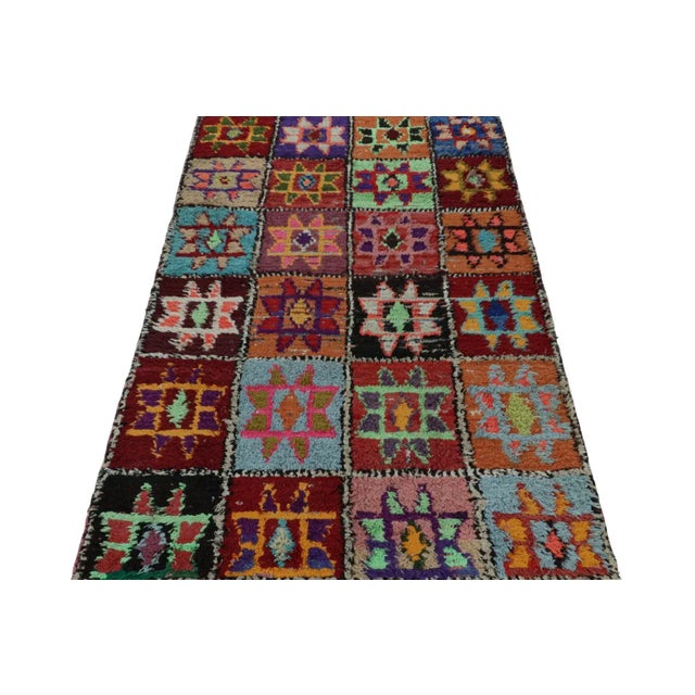 Vintage Azilal Moroccan Rug With Polychromatic Geometric Patterns by ...