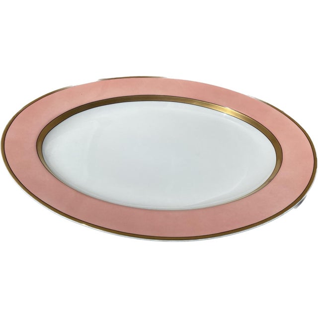 1970s Fitz & Floyd Renaissance Pink China Bowl Platter Serving Set- 3 ...