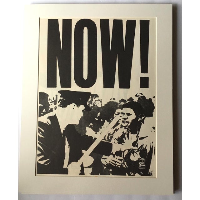 1970s "Now!" Civil Rights Documentary Poster Print | Chairish