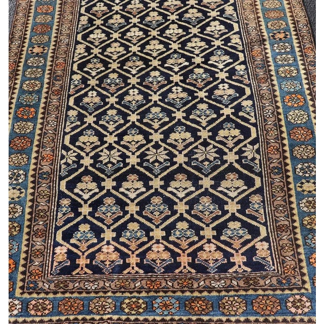 Persian Antique Malayer Rug With Layered Motifs and Geometric Design ...