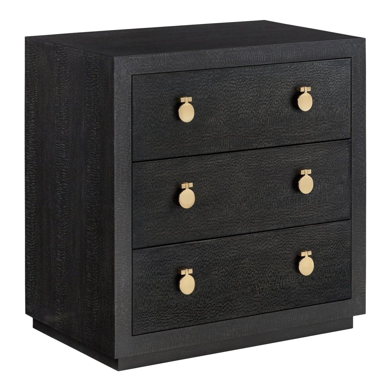 Modern History Mirage Bedside Chest - Black Lacewood | Chairish