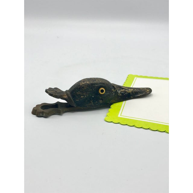 1920s Antique Cast Iron Duck Paper Clip | Chairish