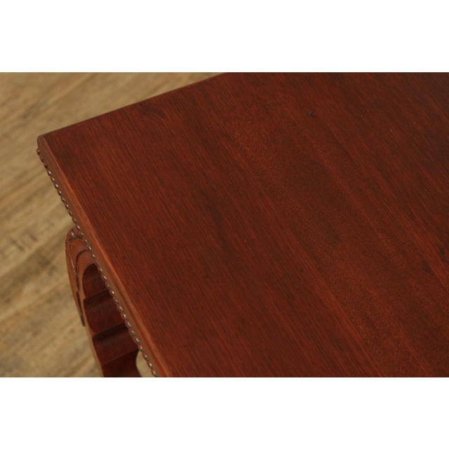 Victorian Carved Oak Music Box Table | Chairish