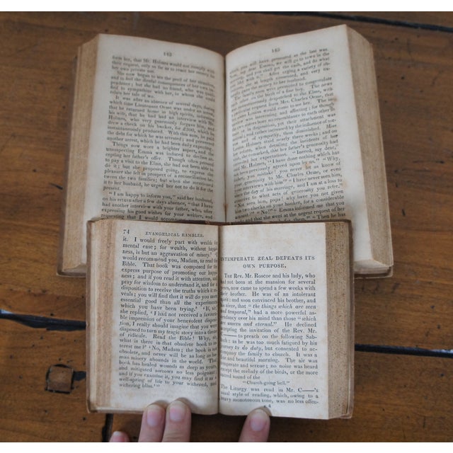 5 Volume Book Set Antique Evangelical Rambler 1826 & Sequel 1827 Bedell ...