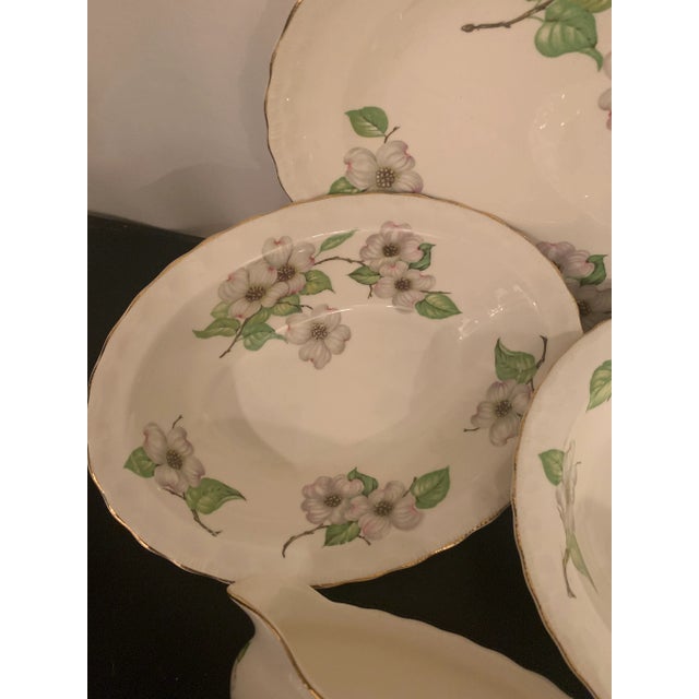 1990s Dogwood China Serving Set - 4 Pieces | Chairish