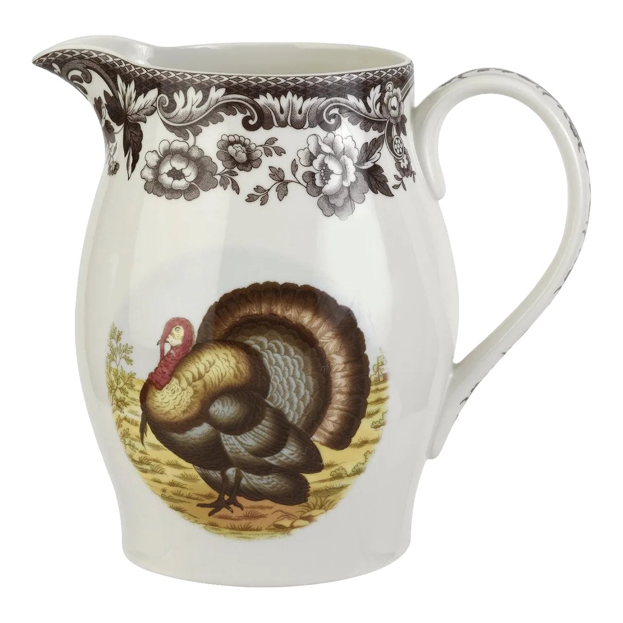 Spode Woodland Turkey 68 oz. Pitcher | Chairish
