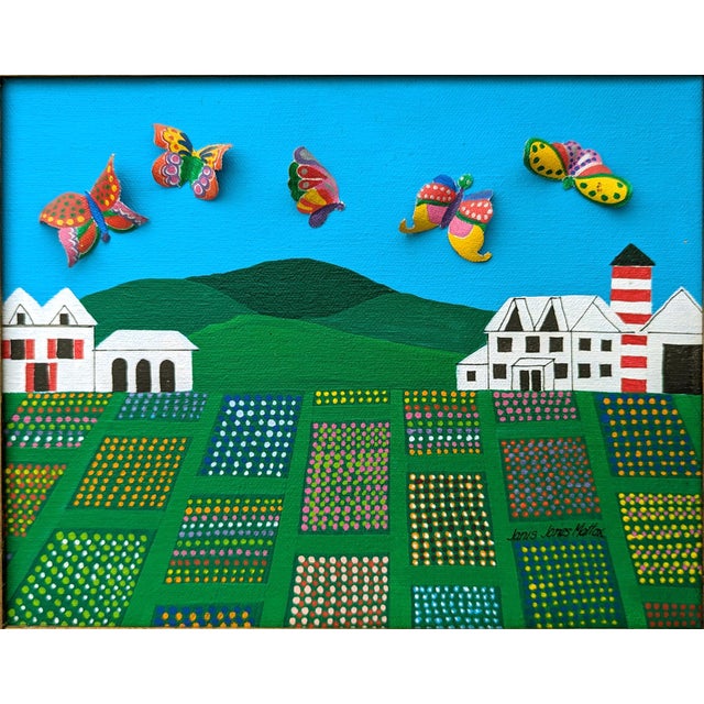 3-Dimensional Oil Painting on Canvas by Janis Jones Mattox, Late 20th ...