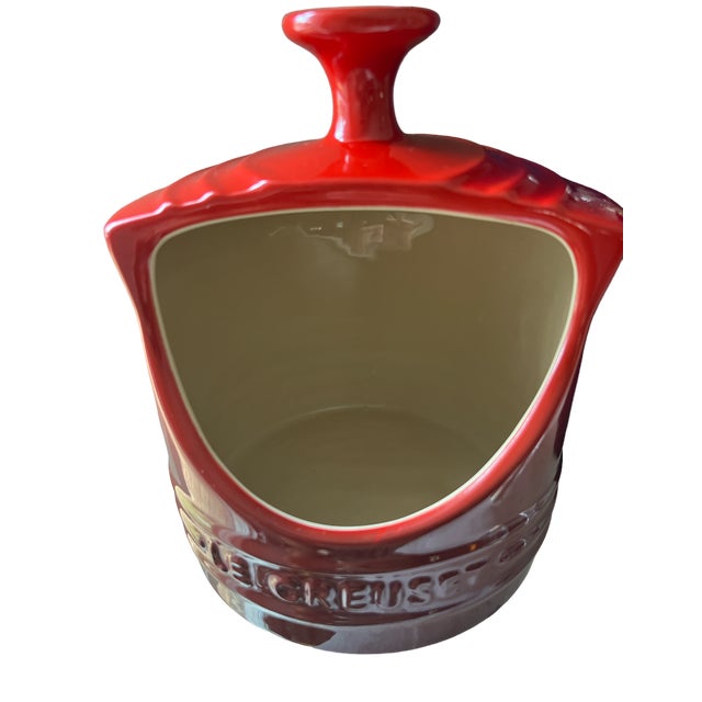 Vintage Le Creuset Red Salt Pig | Chairish