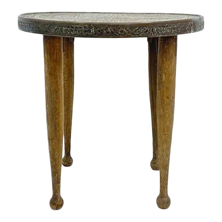 Vintage Moroccan Style Footstool | Chairish