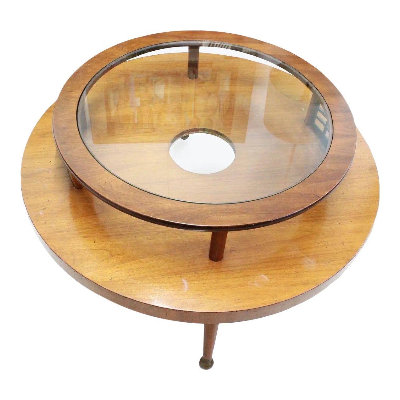 Gilbert Rohde Style Round Coffee Table | Chairish