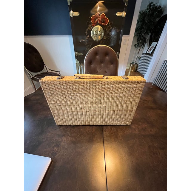 Travel Set Wicker Backgammon Set, 1960s | Chairish