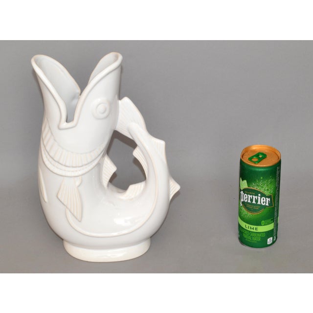 Gurgling Cod White Ceramic Pitcher Boston Shreve Cump & Low Company ...
