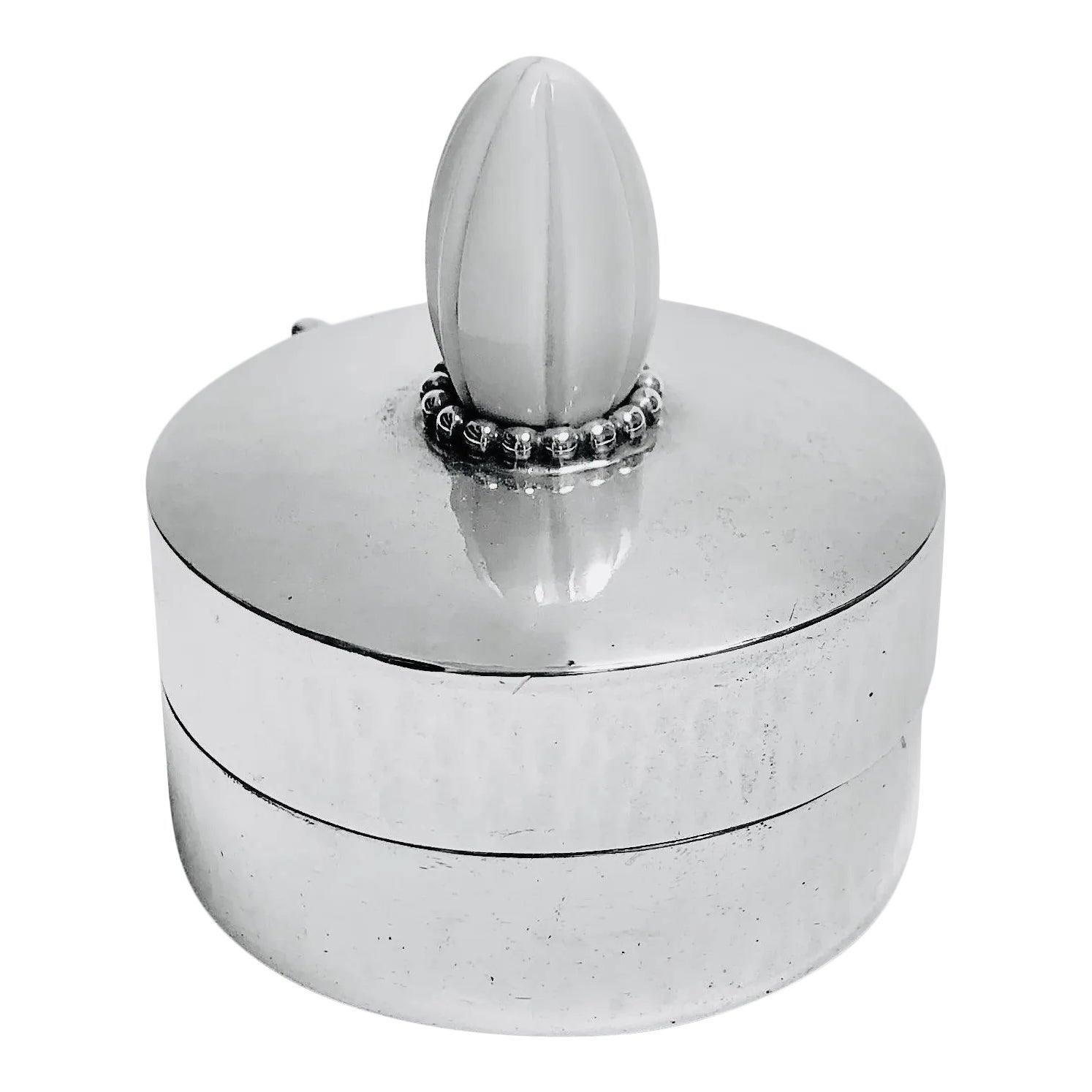 Kalo Hand-Wrought Sterling Stamp Roll Dispenser | Chairish